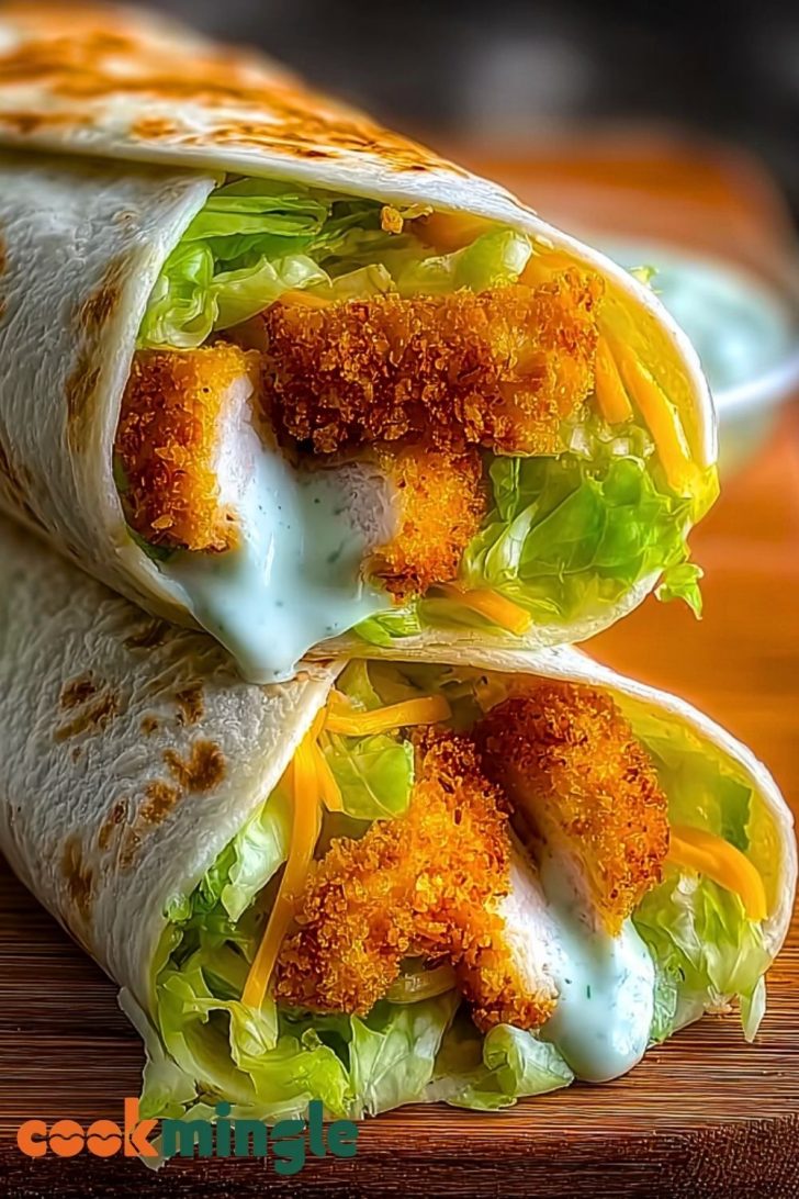 Crispy Chicken Ranch Snack Wrap - Cook Mingle