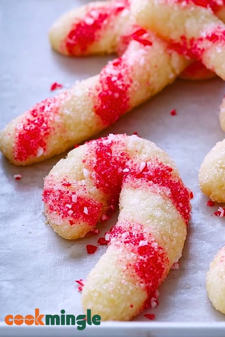Crispy Candy Cane Cookies - Cook Mingle