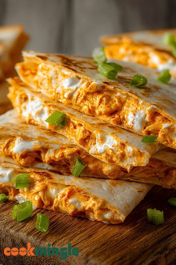 Buffalo Chicken Quesadillas - Cook Mingle