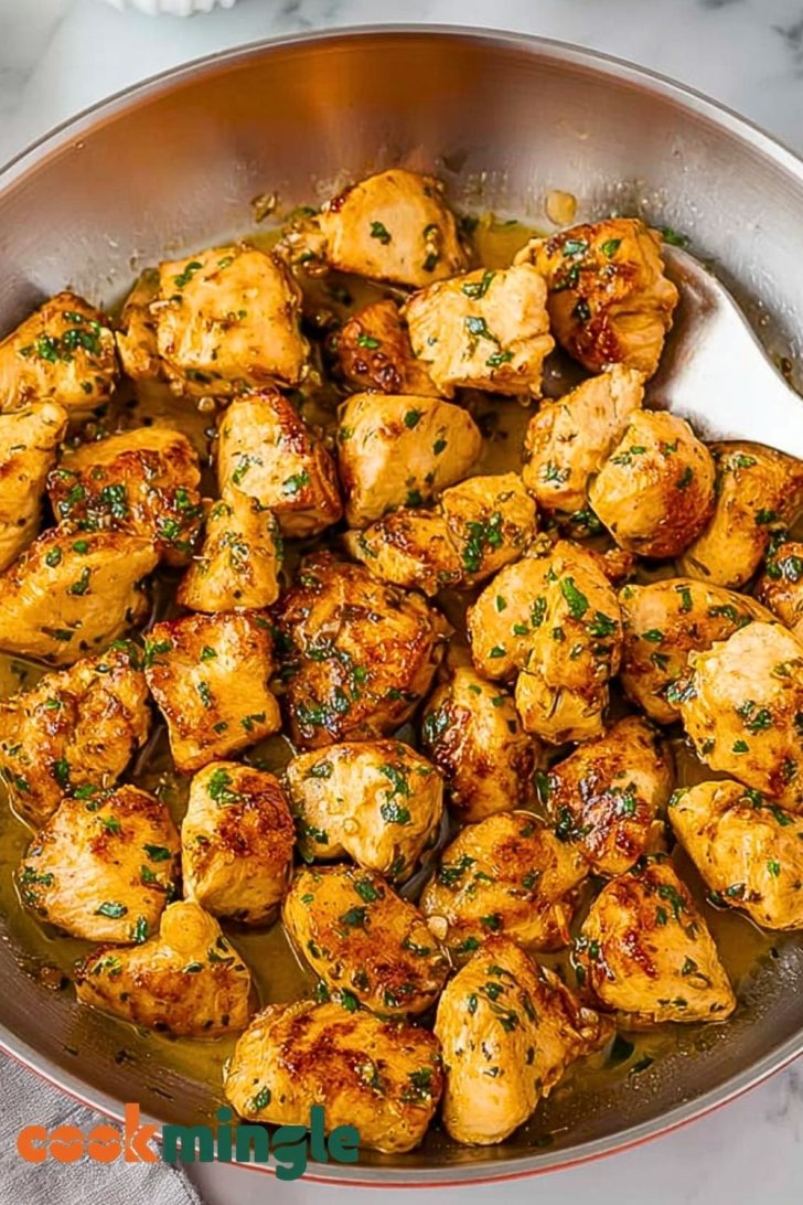 Chicken Bites In Garlic Butter - Cook Mingle
