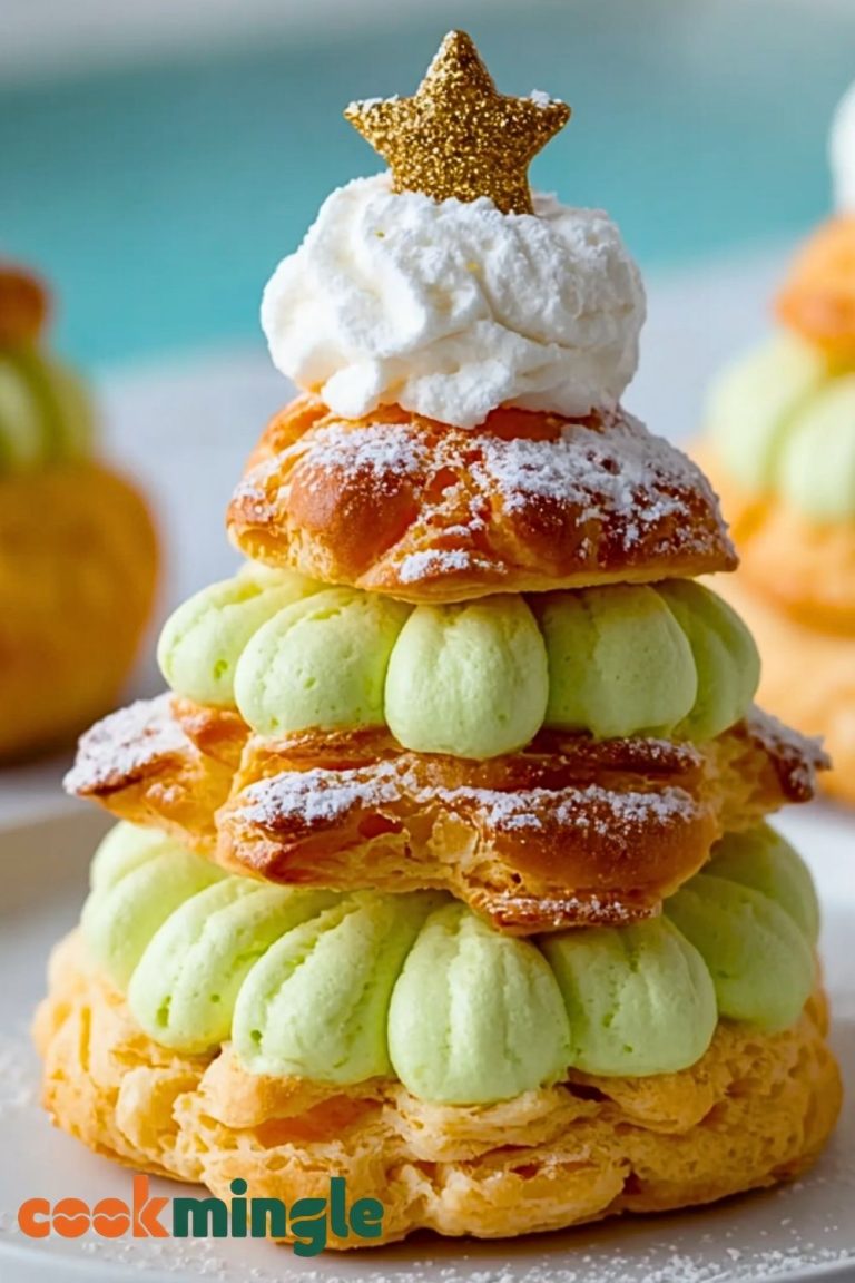 Christmas Tree Cream Puffs - Cook Mingle