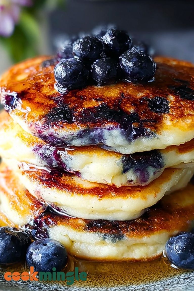 Fluffiest Blueberry Pancakes - Cook Mingle