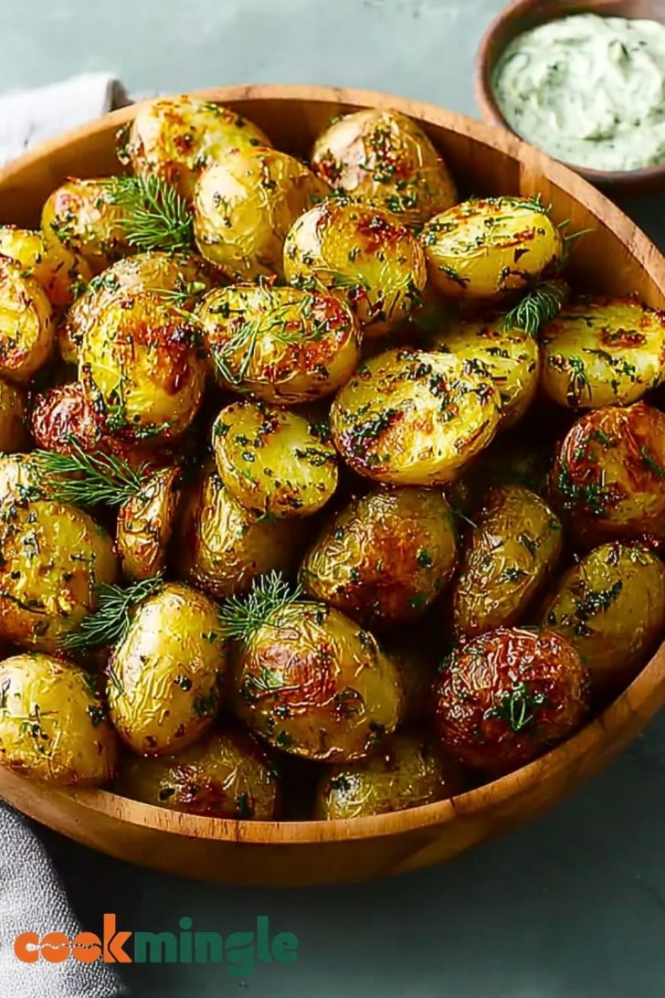 Golden Herb Roasted Baby Potatoes - Cook Mingle