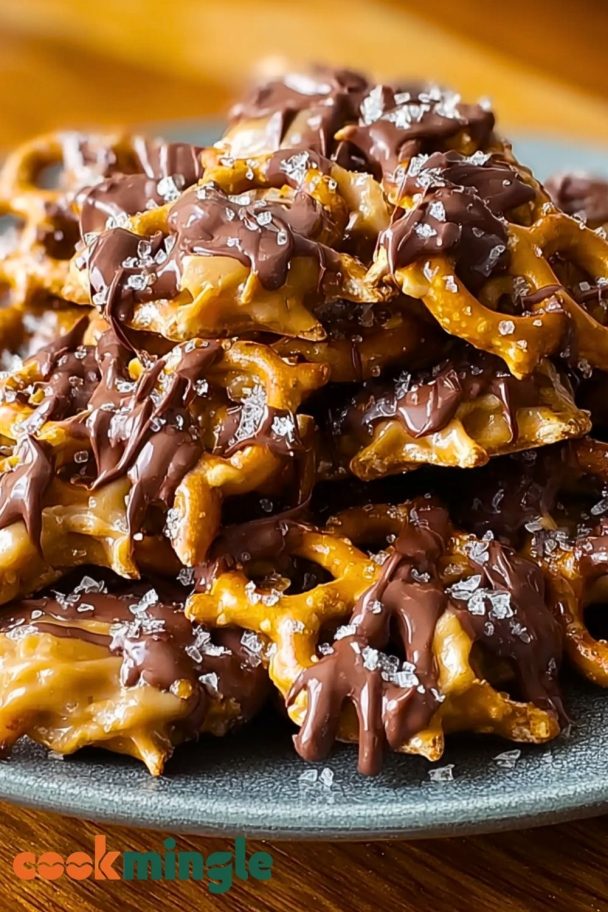 No-Bake Peanut Butter Pretzel Clusters - Cook Mingle