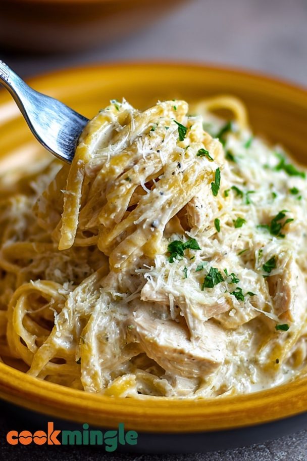 Crock Pot Chicken Alfredo - Cook Mingle