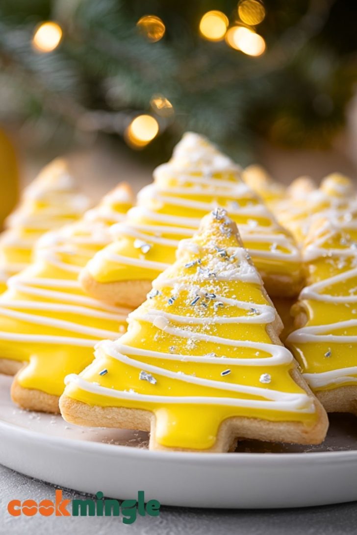 Christmas Lemon Tree Cookies - Cook Mingle